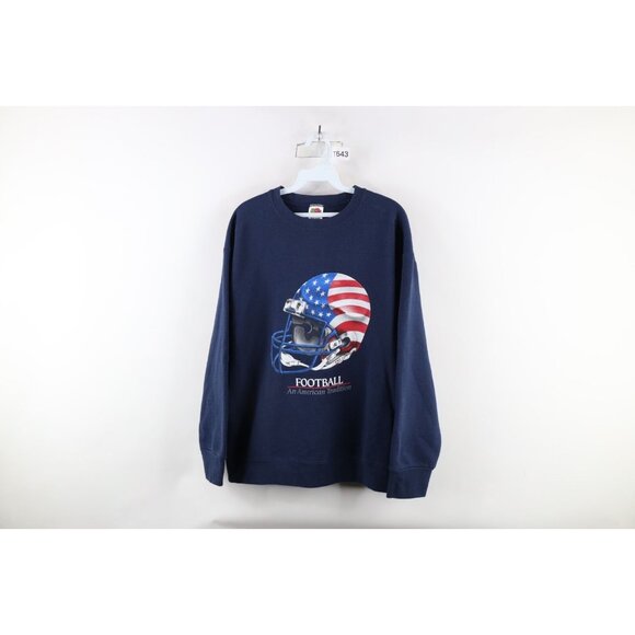 Vintage | Shirts | Vtg 9s Mens Large Faded Heavyweight Football An ...